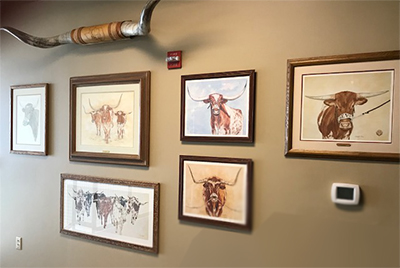 Cathy Sue Munson Art Studio - Longhorns in Watercolor